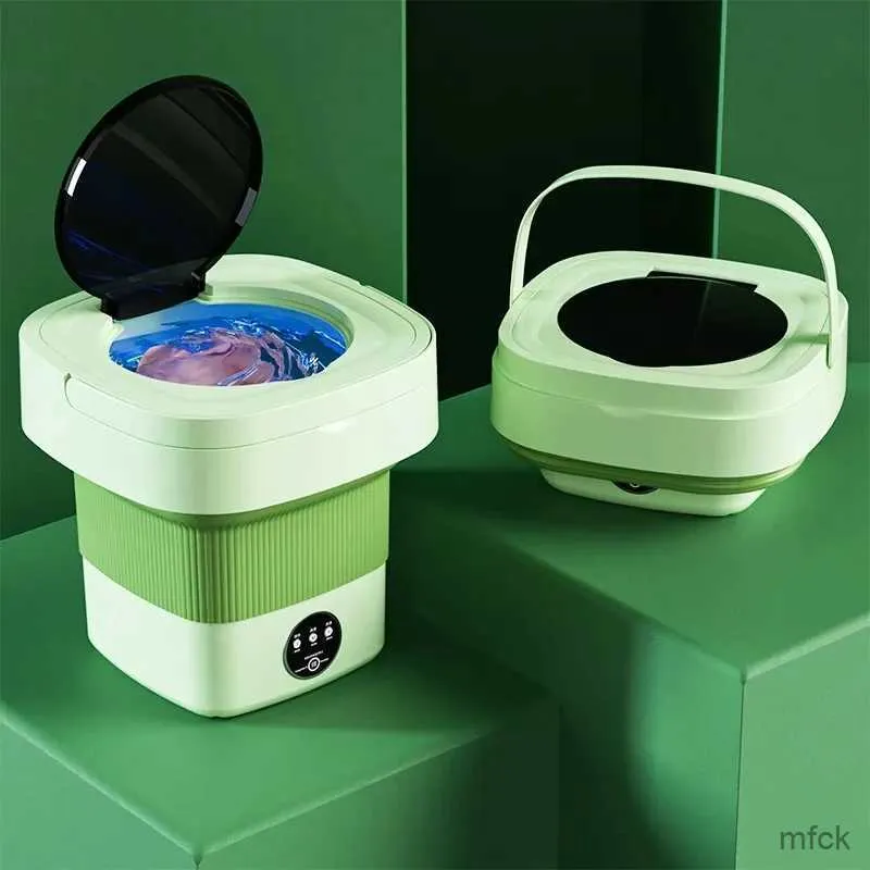 Portable Mini Washing Machine - Foldable Washer for Travel & Home ...