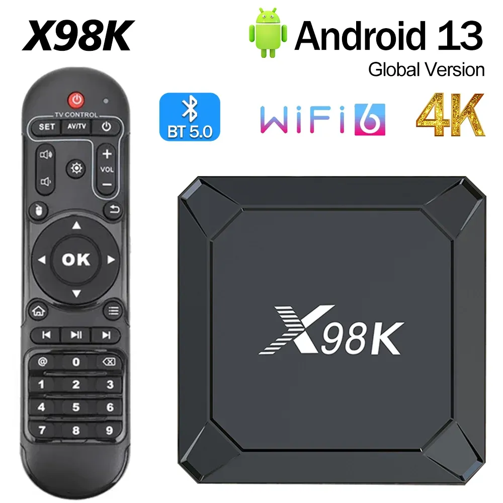 X98K Android 13 RK3528 Smart TV Box 2G 16G 2.4G 5G Dua WIFI BT 5.0 4GB 32GB Wifi Top TV Box ...