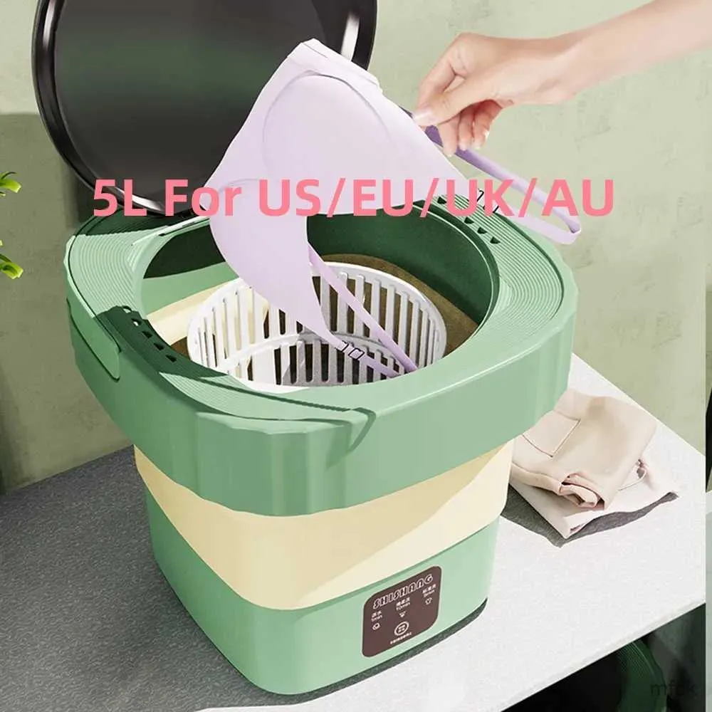Portable Mini Clothes Washer: 5L Compact Washing Machine for Travel ...
