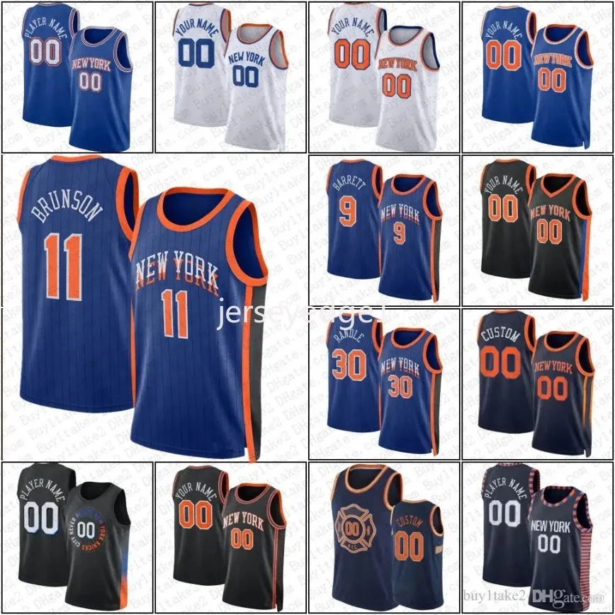 Obi Toppin RJ Barrett Jalen Brunson Custom Basketball Jersey Julius ...