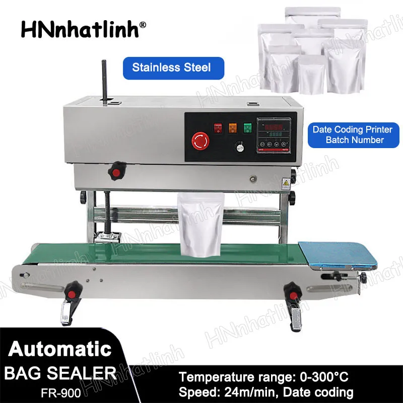 Continuous Band Sealer FR900 - Automatic Bag Sealing Machine for ...