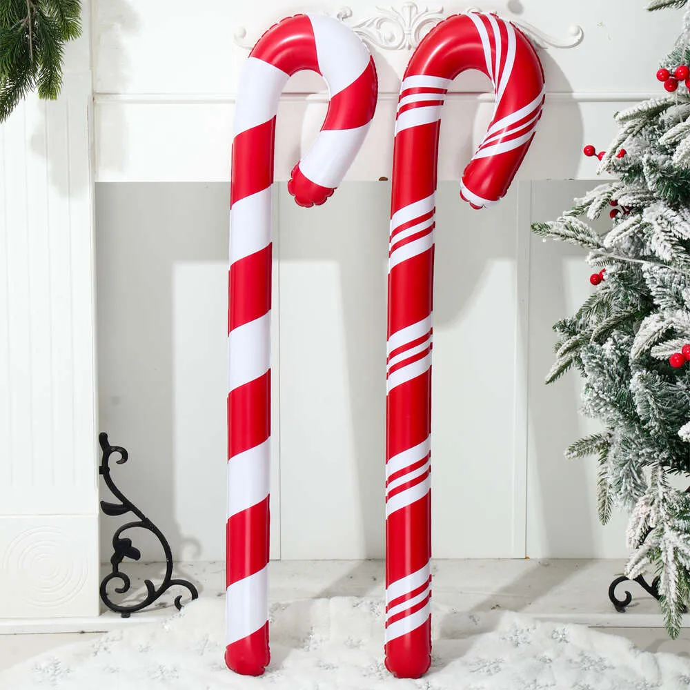 Giant Inflatable Christmas Candy Cane Decorations - 90cm Outdoor Xmas ...