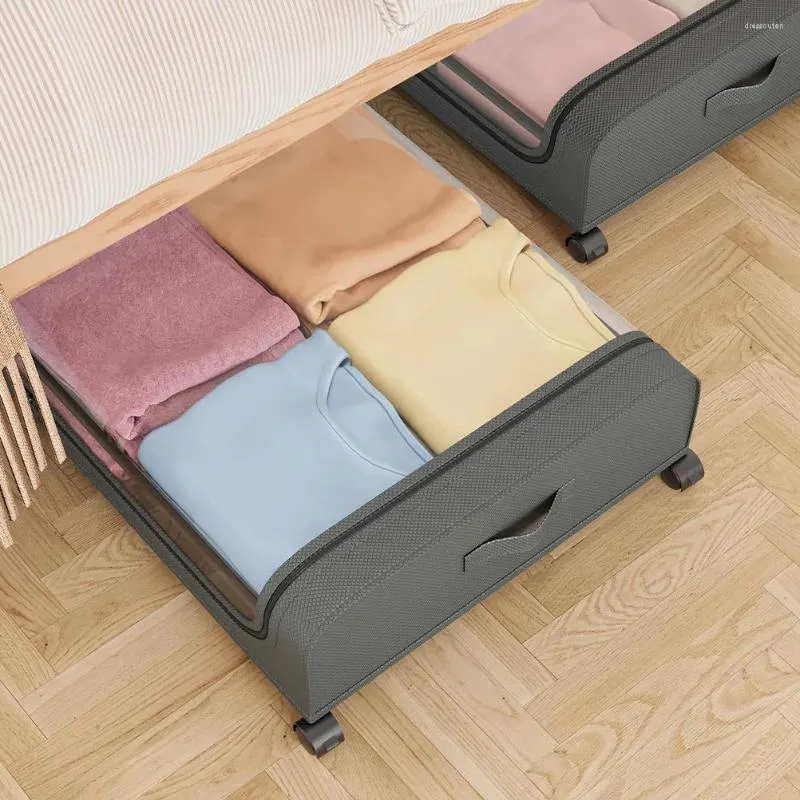 Large Rolling Storage Containers: Space Saving Plastic Bins With ...