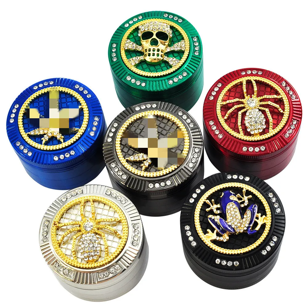 DHgate.com:Zinc Alloy Spider Herb Grinder 4-Layer Smoke Manual Mill ...