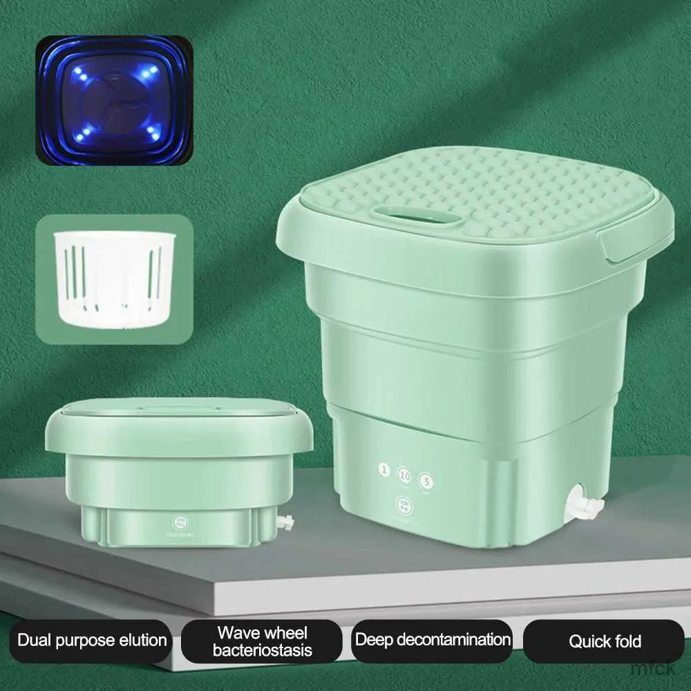 DHgate.com:Mini Portable Folding Washing Machine with Dryer Bucket for ...