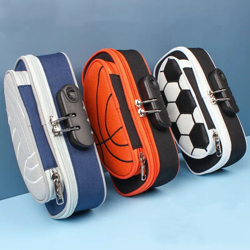DHgate.com:Large Capacity Sports Pencil Case - Basketball Design Pen ...