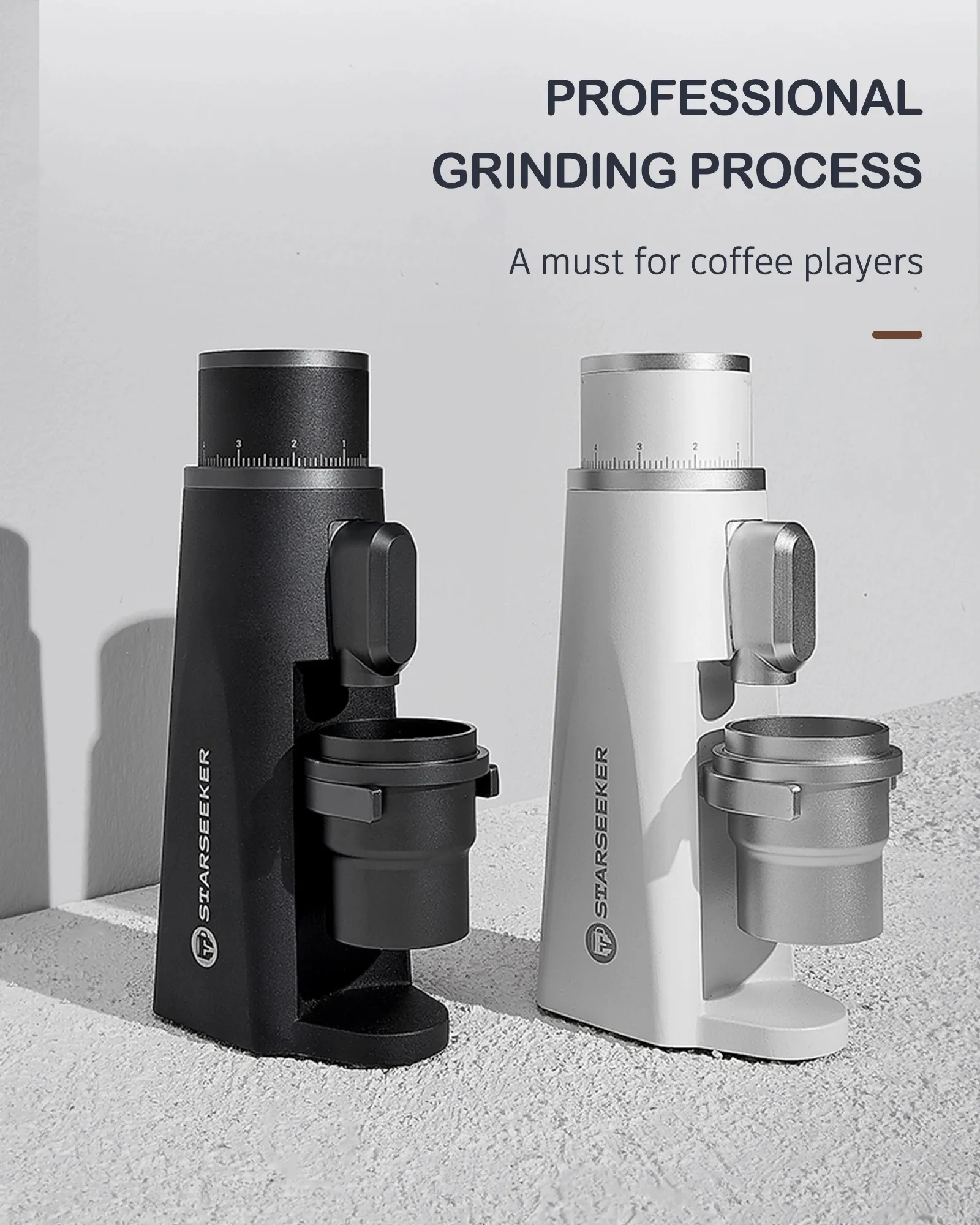 STARSEEKER EDGE Electric Coffee Grinder: 48mm Burr, Stepless Adjustment ...