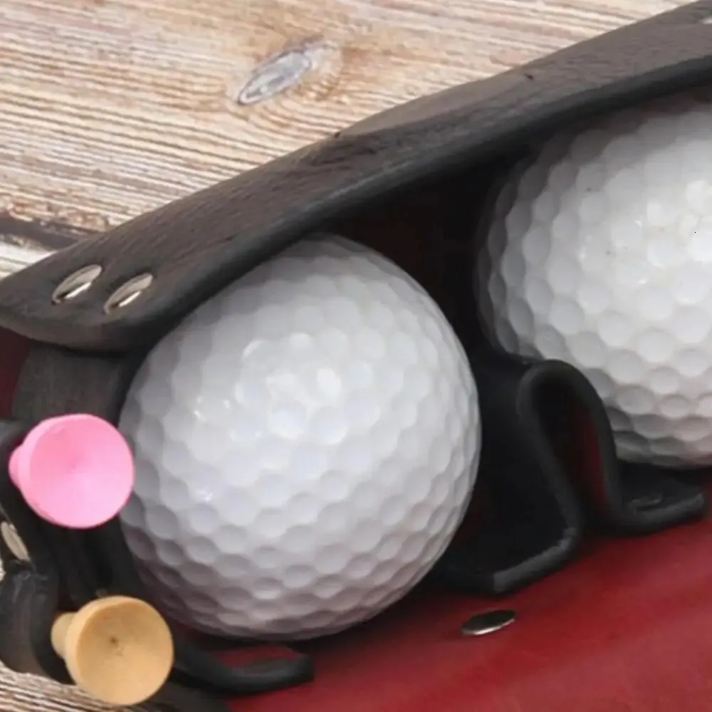 PU Leather Golf Ball Storage Golf Pouch Bag Portable Golf Waist Holder ...