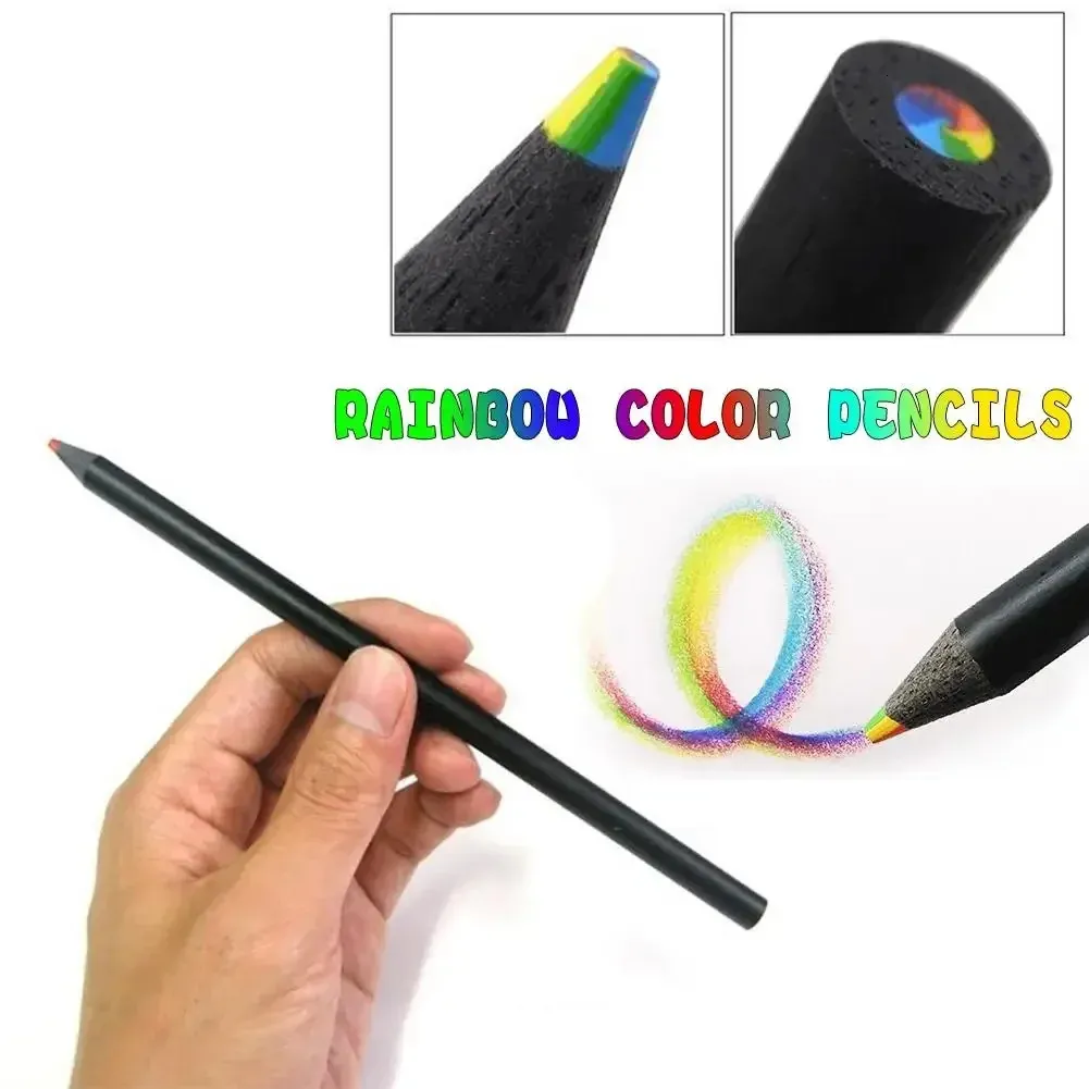 DHgate.com:12 Colors Concentric Drawing Pencil Rainbow Set Pastel ...