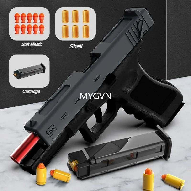 Automatic Shell Ejection Pistol Laser Version Glock Toy Gun, 47% OFF