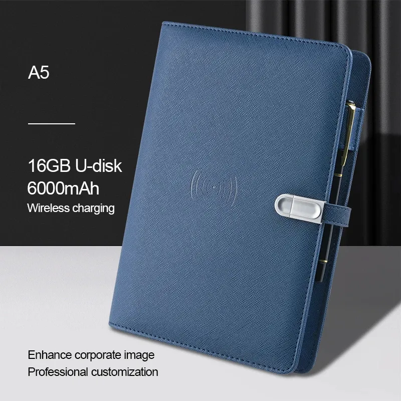 DHgate.com:6000mAh Power Bank Notebook with 16GB Flash Drive, Wireless ...