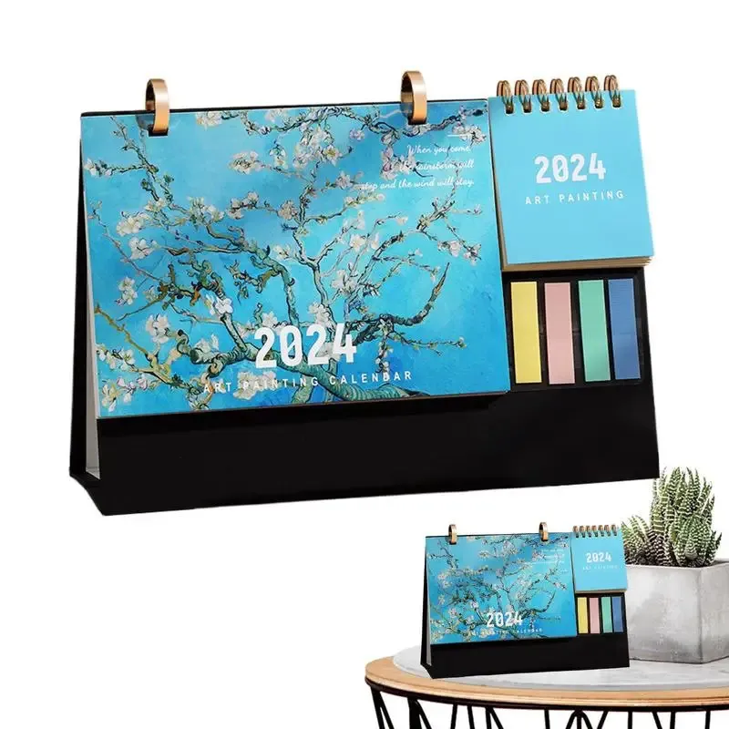 DHgate.com:2024 Retro Desktop Calendar Schedule, Standing Desk Paper ...