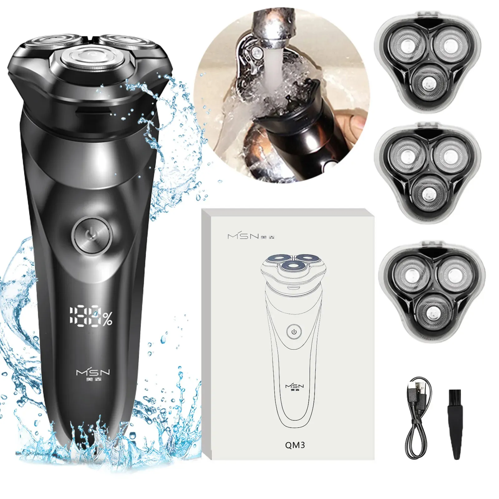 Premium Men's Electric Shaver: Precision Trimmer for Beard & Face. Best ...