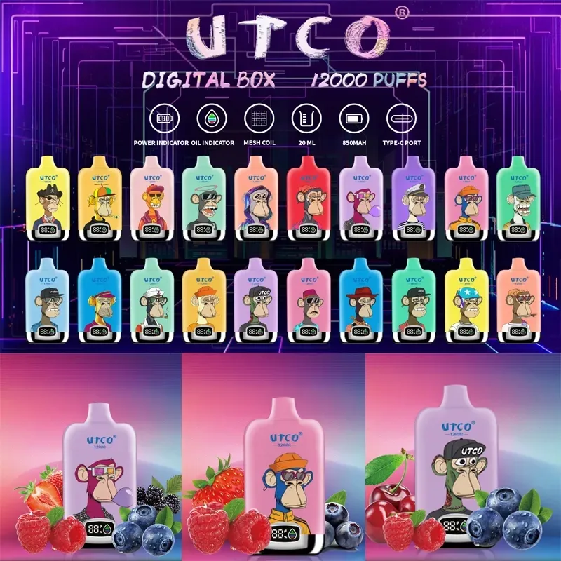 Original UTCO Vape Puff 12K Puff 12000 Vaper 12000 Puffs Disposable ...