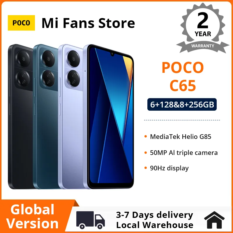 Xiaomi Poco C65 Versión Global 6GB 128GB/8GB 256GB MediaTek Helio G85 6.74 Pantalla De 90Hz 50MP ...