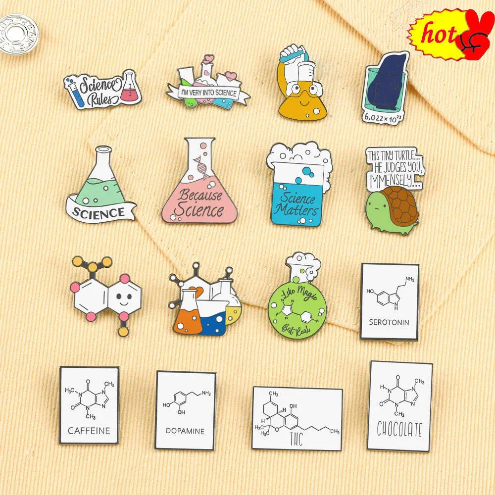 DHgate.com:Enamel Pin Brooches | Creative Chemistry Collection | Metal ...
