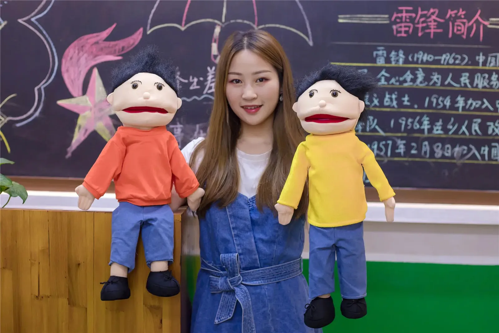 Childrens Hand Puppets Large Ventriloquist Style Doll With Full Body ...