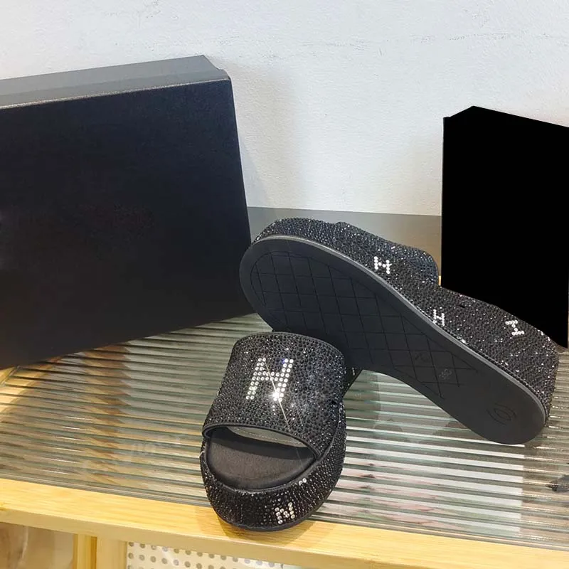 Womens Slingback Wedge Platform Sandals, Designer Quilted Texture Mules ...