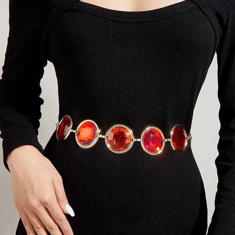 DHgate.com:Vintage Womens Crystal Ruby Rhinestones Inlaid Metal Chain ...