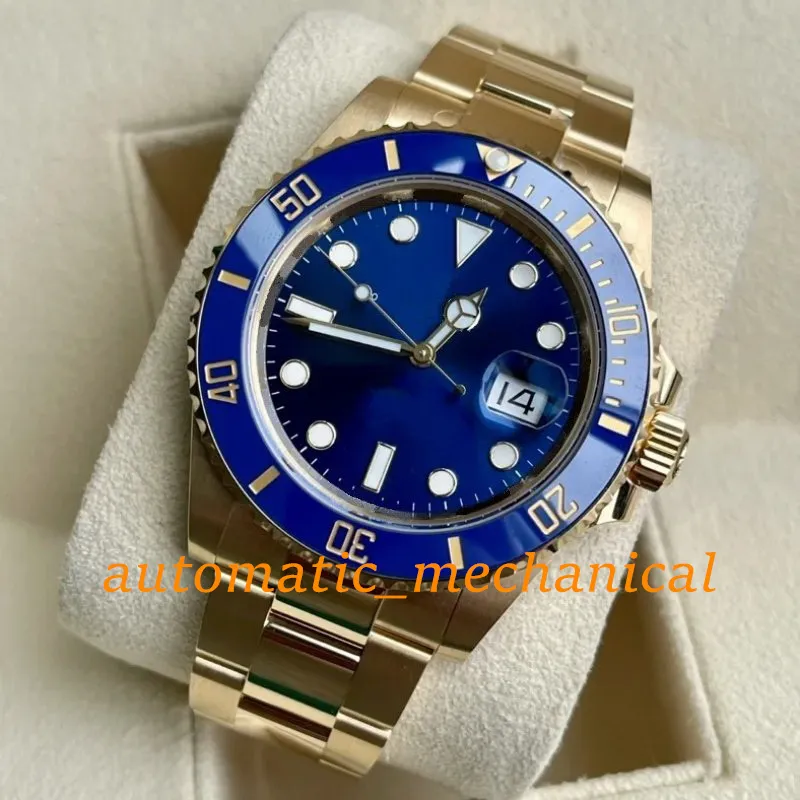 Luxury Mens Automatic Watch 40mm Ceramic Bezel, Stainless Steel ...