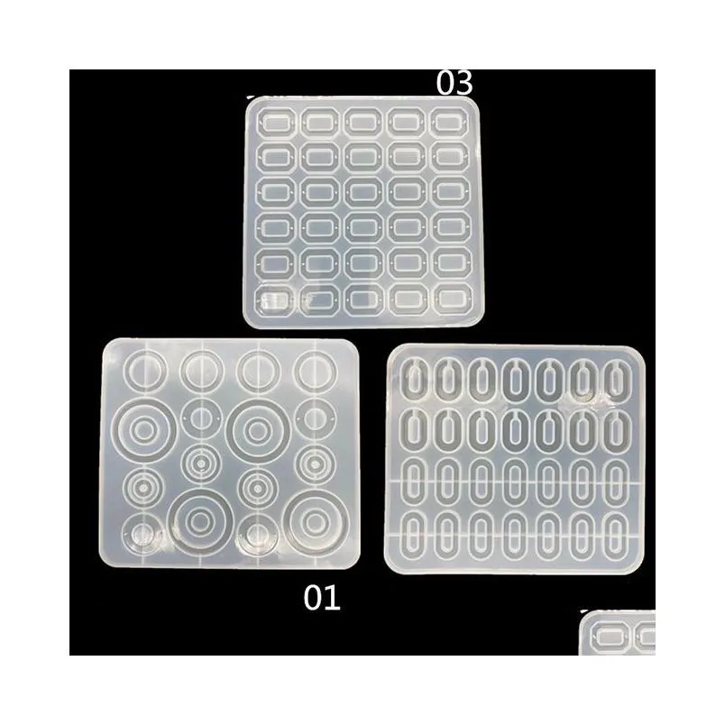 DHgate.com:Round Square Oval Shape Hoop Earring Charm Epoxy Resin Mold ...