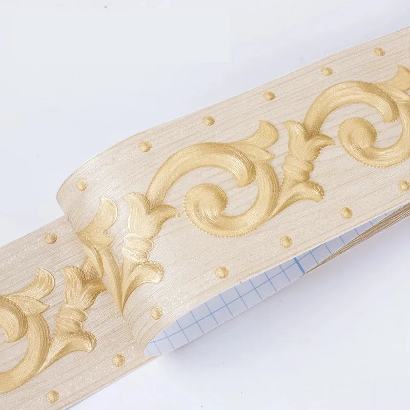 Brown Vinyl 3D Waterproof Tile Trim Borders For Bathroom Kitchen Decor ...