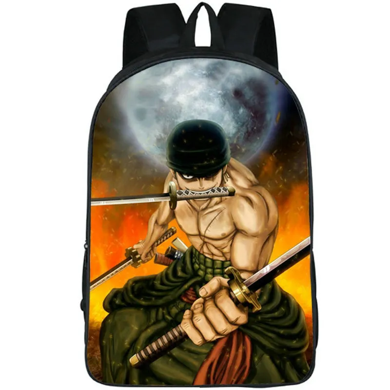 ₩27,223에서 RORONOA ZORO BACKPACK ONE PIECE DAYPACK SWORD SCHOOL BANG 만화 ...