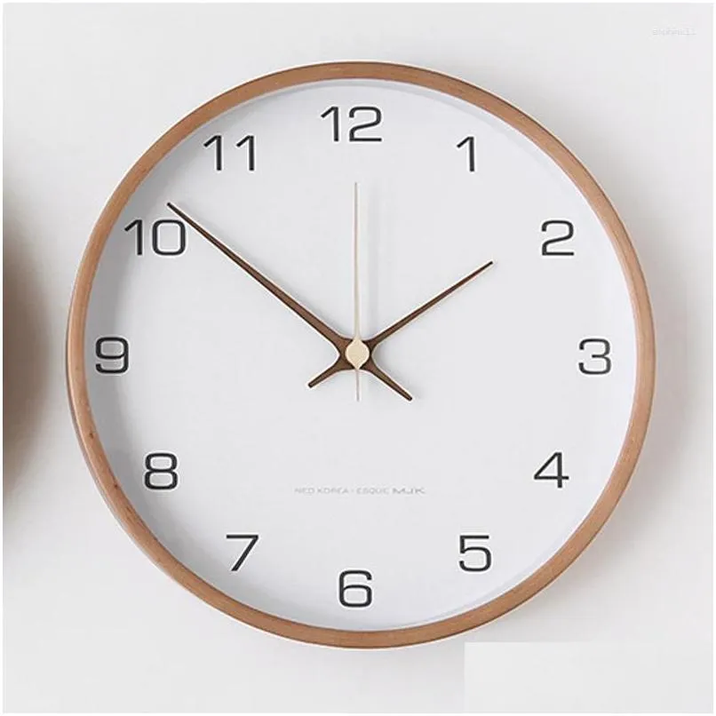 DHgate.com:Modern Wood Wall Clocks - Minimalist Nordic Design for Home ...