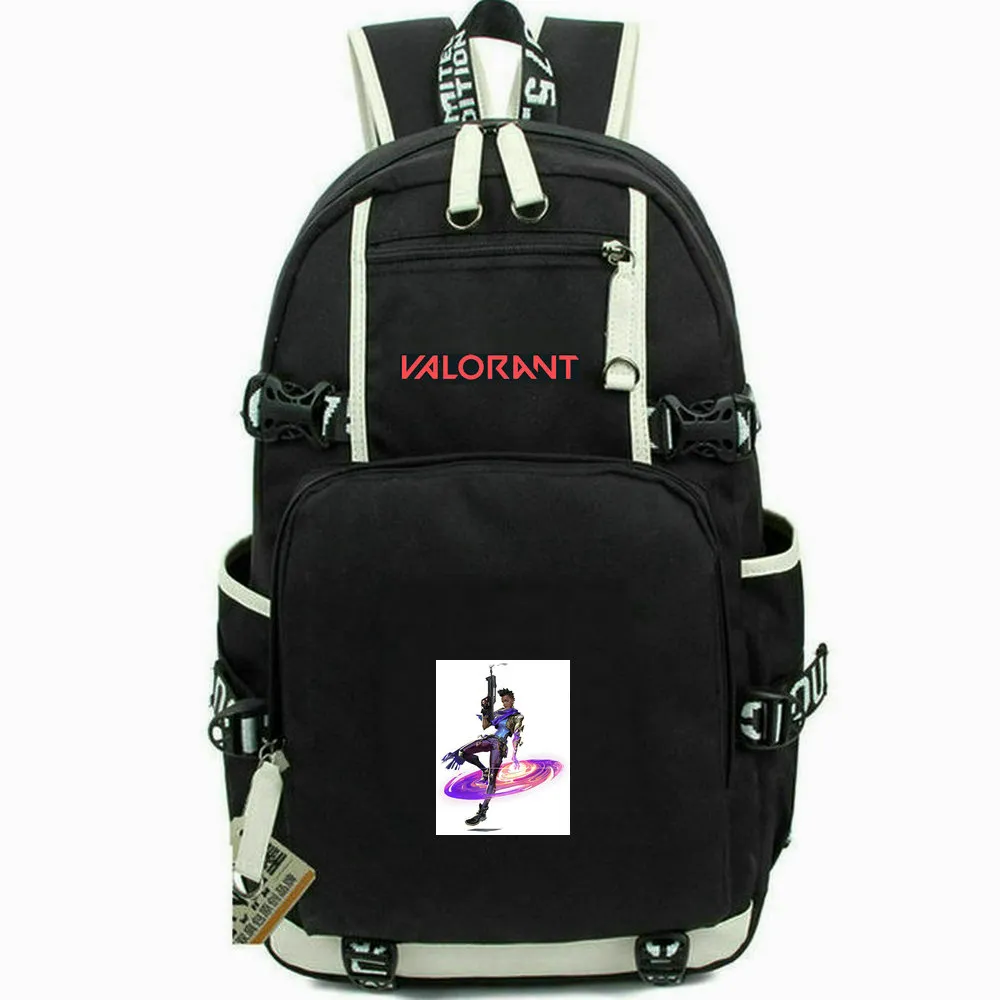 Valorant Valorance Black Jansport Backpack Anime Characters School Bag ...
