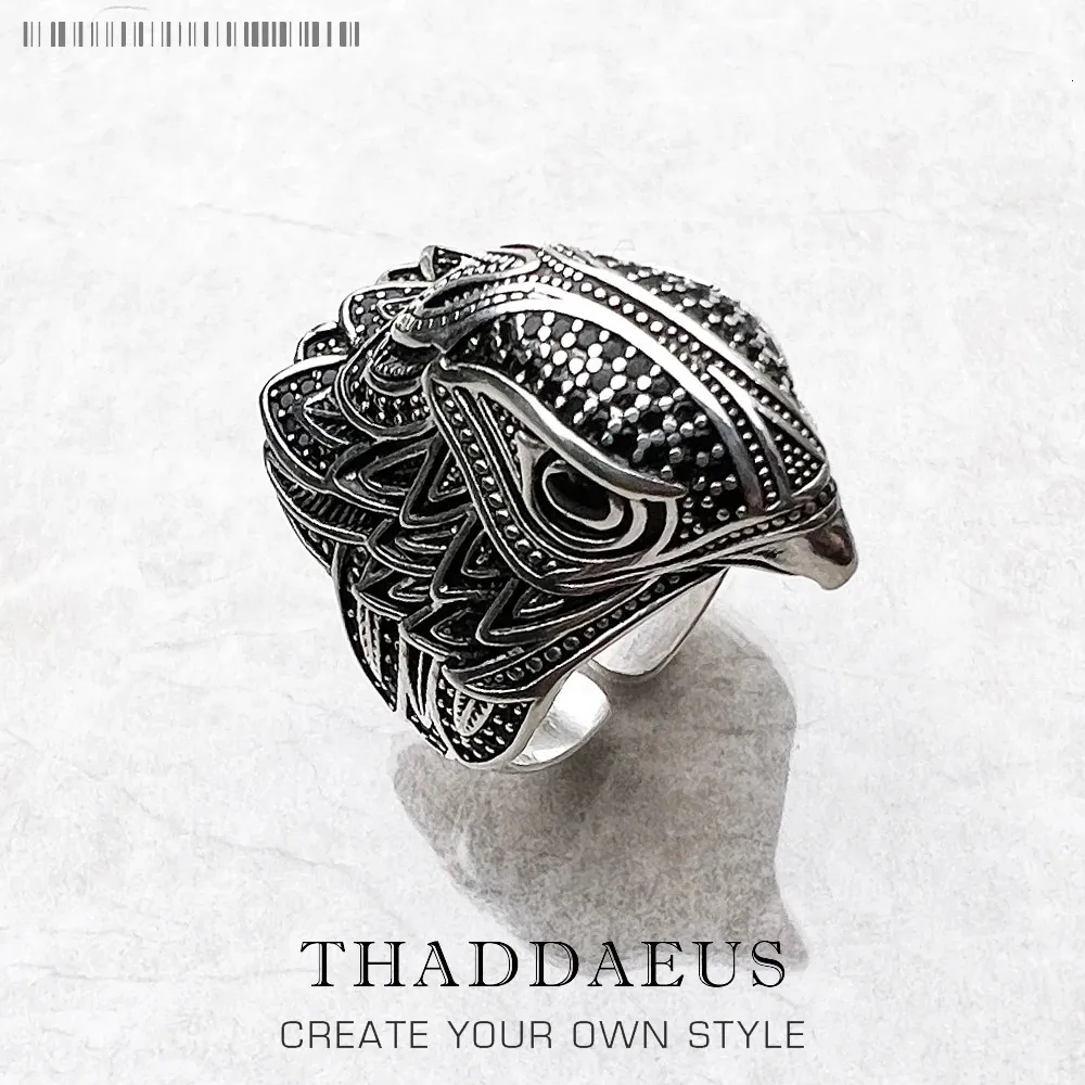 Sterling Silver Falcon Ring - Eagle Bird Jewelry for Men & Women ...