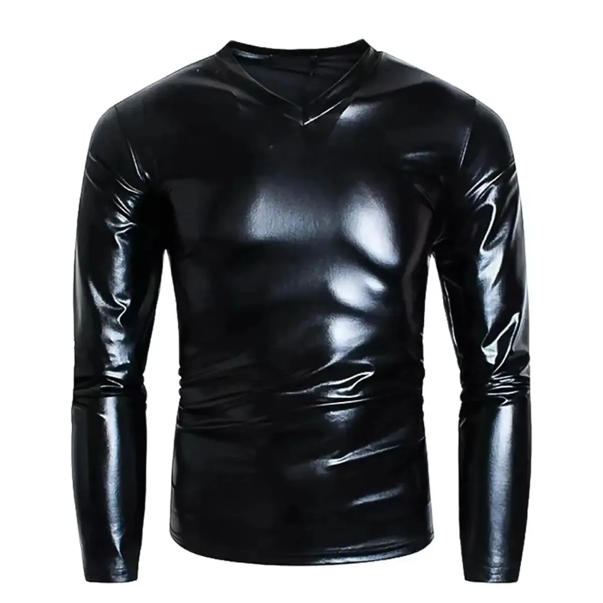 DHgate.com:Men's Fur Faux Fur Men's Wear PVC Faux Leather Top S-7XL ...