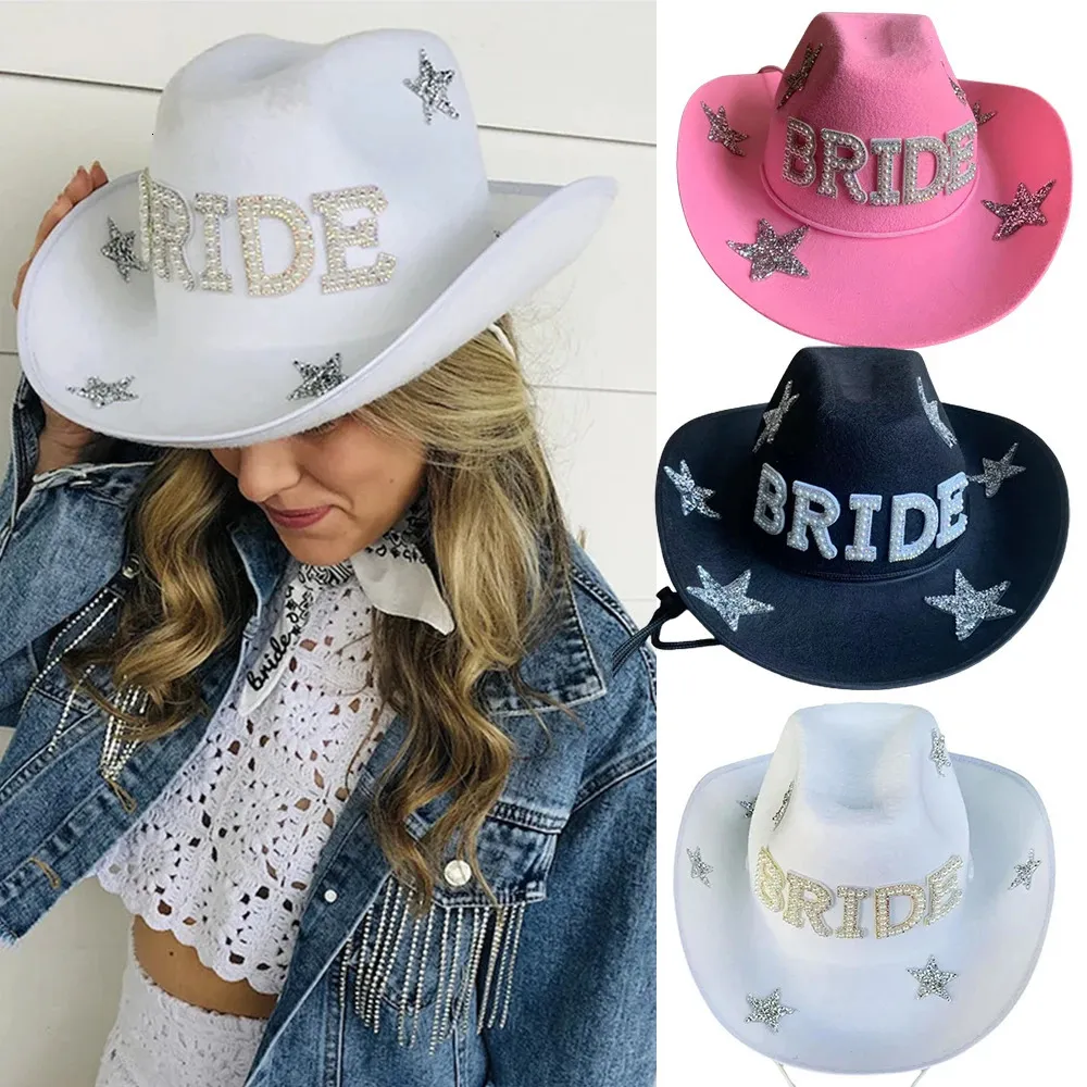 Golden Western Cowboy Hat With Diamond Tiara Perfect For Bride, Letter ...