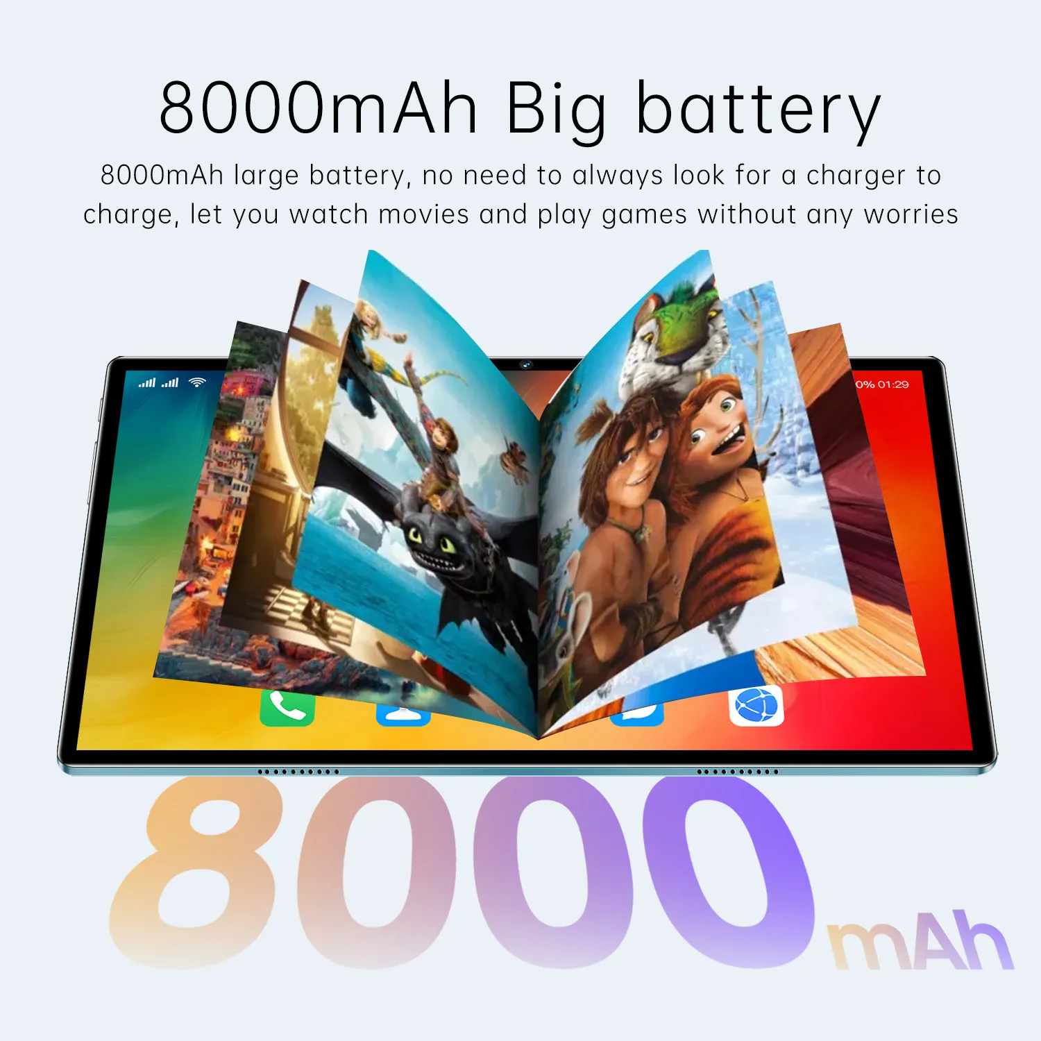 1-Inch HD Android Tablet: Dual SIM 4G, GPS, Ideal for On-the-Go - Shop ...