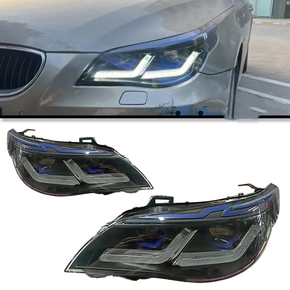 Premium LED Headlights for E60 03-10: Dynamic DRL, Streamer Turn Signal ...