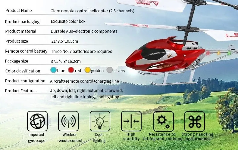 DHgate.com:5CH LED RC Helicopter with Strong Drop Resistance, Remote ...