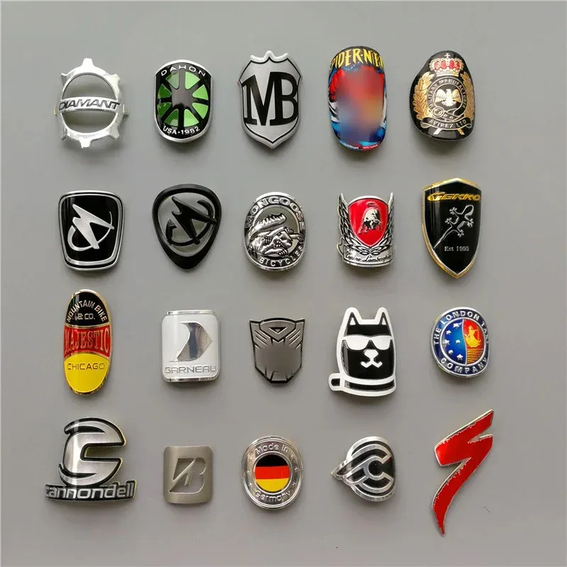 Aluminum Alloy Bike Decals and Emblems for MTB, BMX, and Folding Bikes ...
