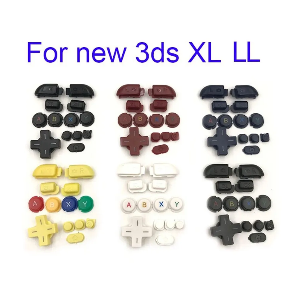 New 3DS XL/LL Button Replacement Kit - Complete ABXY, L/R, ZL/ZR, D-Pad ...