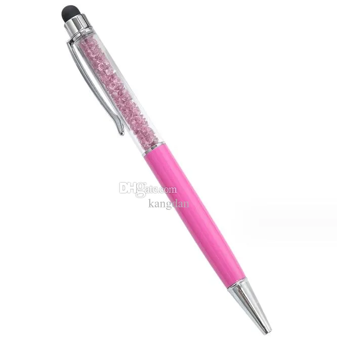Crystal Diamond Pen Set - Rainbow Glitter Ballpoint Pens, Metal Body ...
