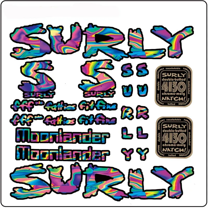 MTB Bike Frame Sticker, Road Bicycle Decals, Racing Protective Film ...