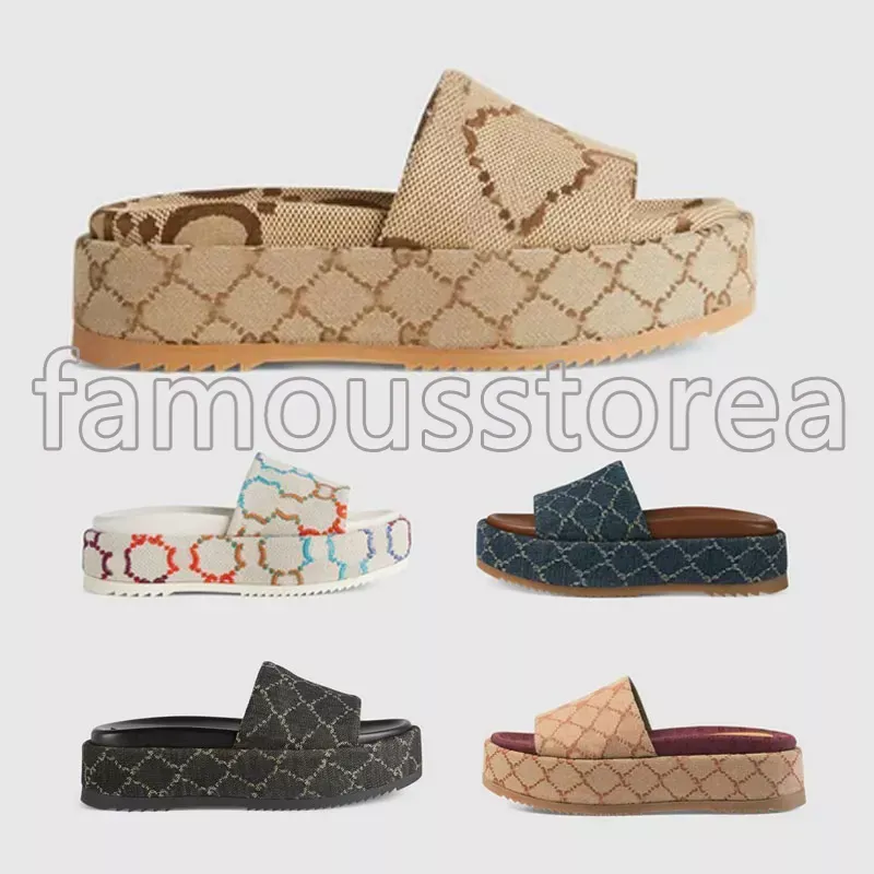 Designer Slippers Womens And Mens Summer Slide Sandals Thick Rubber ...