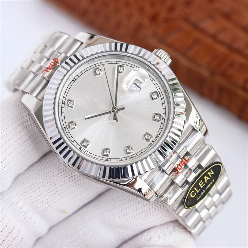 Luxury President Date silver watch with Sapphire Glass and Asian ...