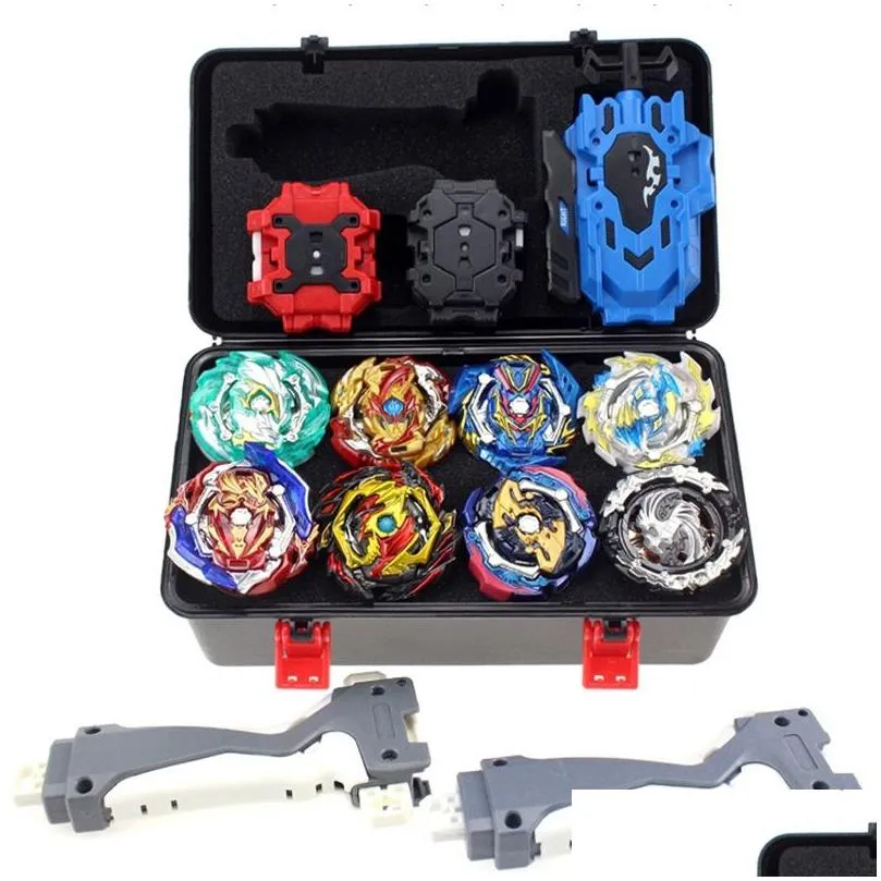 4d Beyblades Beyblade Burst Bey Blade Toy Metal Funsões Bayblade Set Storage Box Com Handle ...