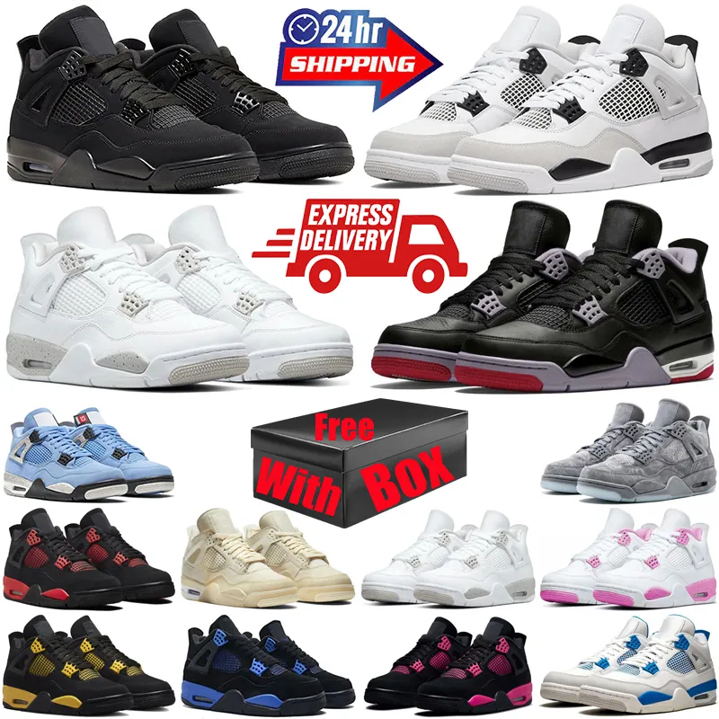 Jumpman 4 Retro 4s Basketball Shoes For Men And Women In Military Black ...