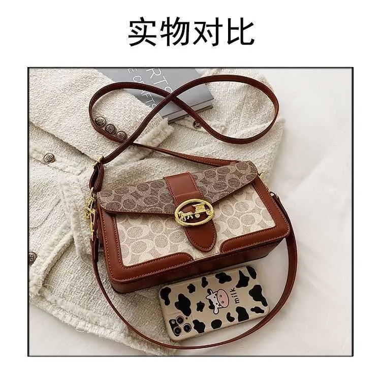 Designer tote bag small square crossbody bag with zipper and magnetic ...