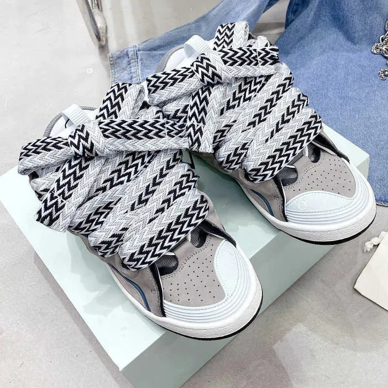 Bulk Designer Shoes Luxury Curb Leather Sneakers Womens Mens Shoes ...