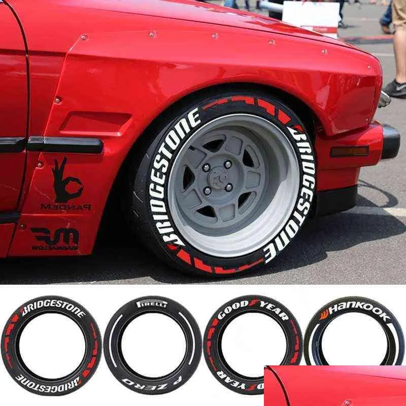 Tire Letter Sticker Decals | Custom DIY Motorcycle Car Wheel Rim ...