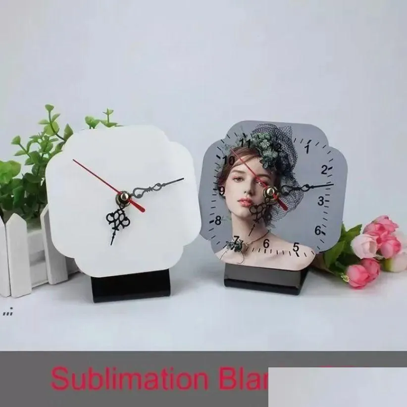 DHgate.com:Sublimation Wooden Clock DIY Printable Blank Woodblock Frame ...