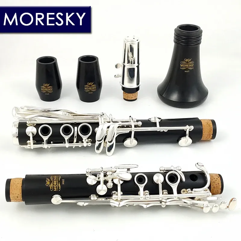 DHgate.com:MORESKY Clarinet Bb Wood Ebony Silver Plated 18 Keys ...