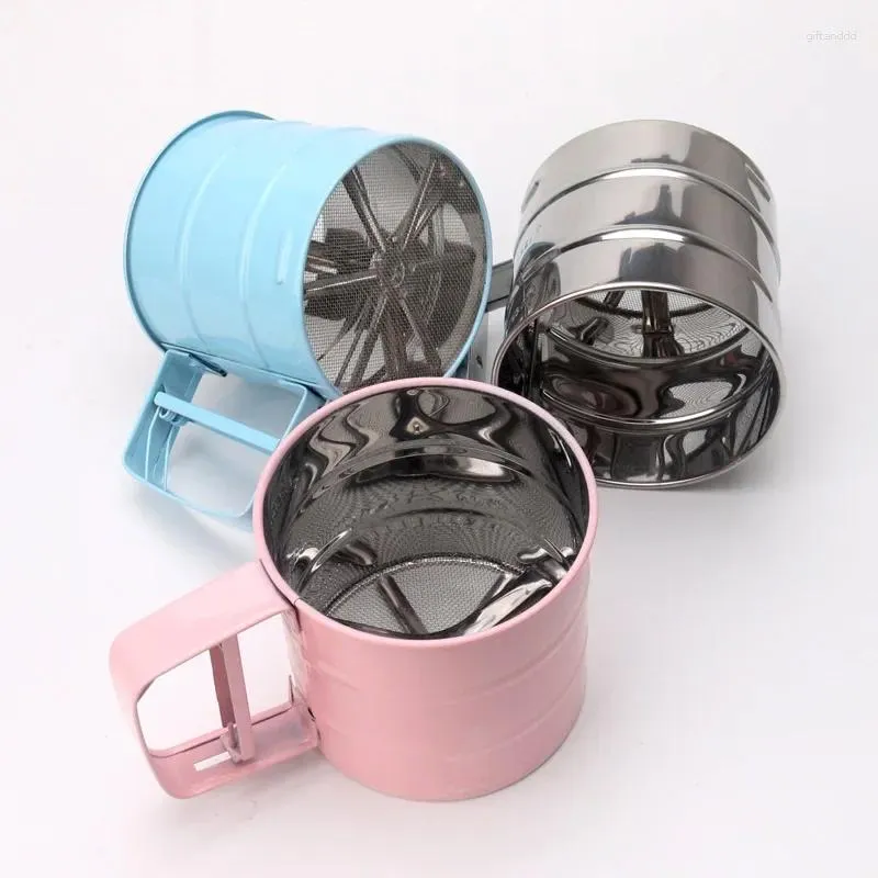 DHgate.com:Baking Tools Stainless Steel Mesh Sieve Cup Handheld Flour ...