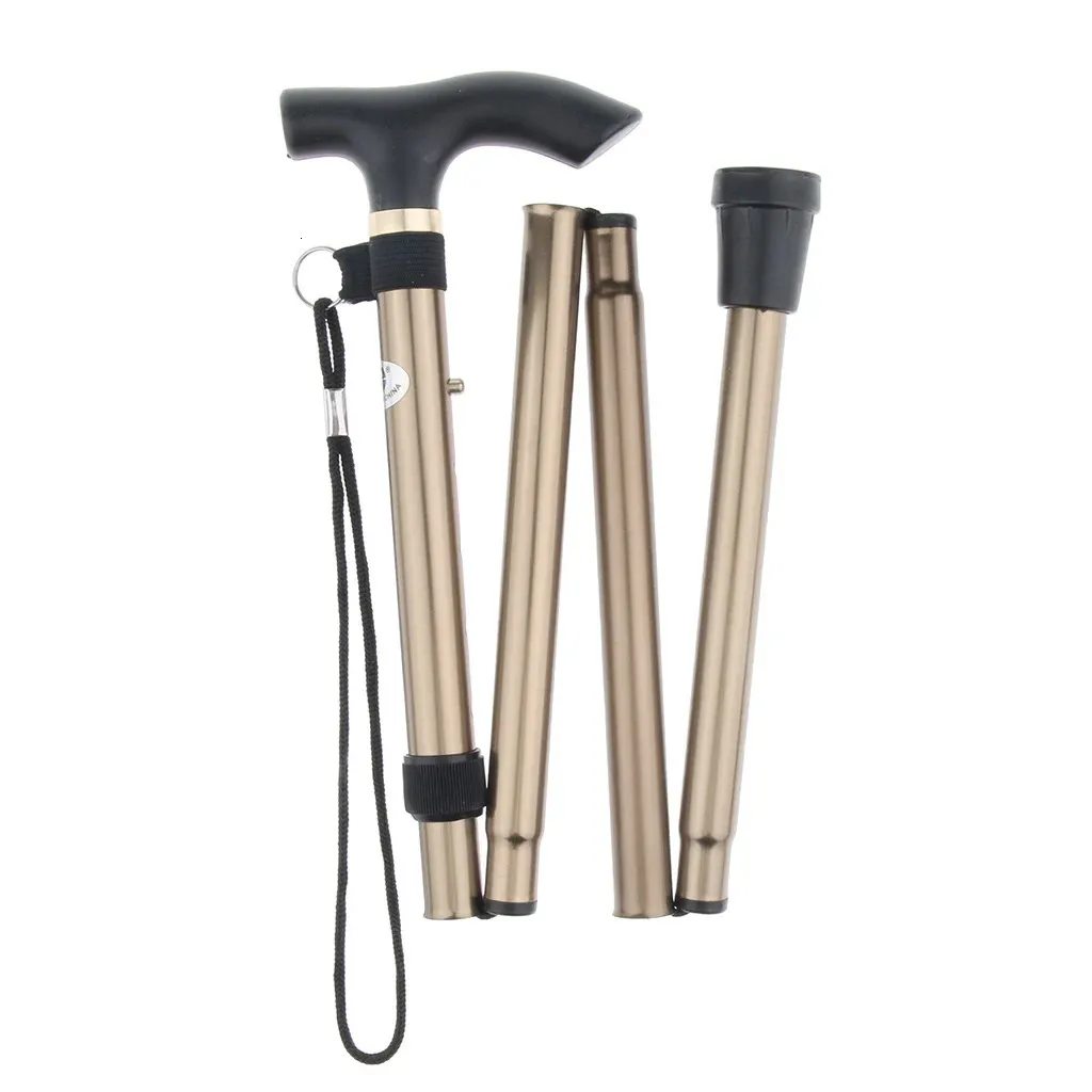 Foldable Cane: Heavy Duty Metal Walking Crutches, Collapsible Hiking ...